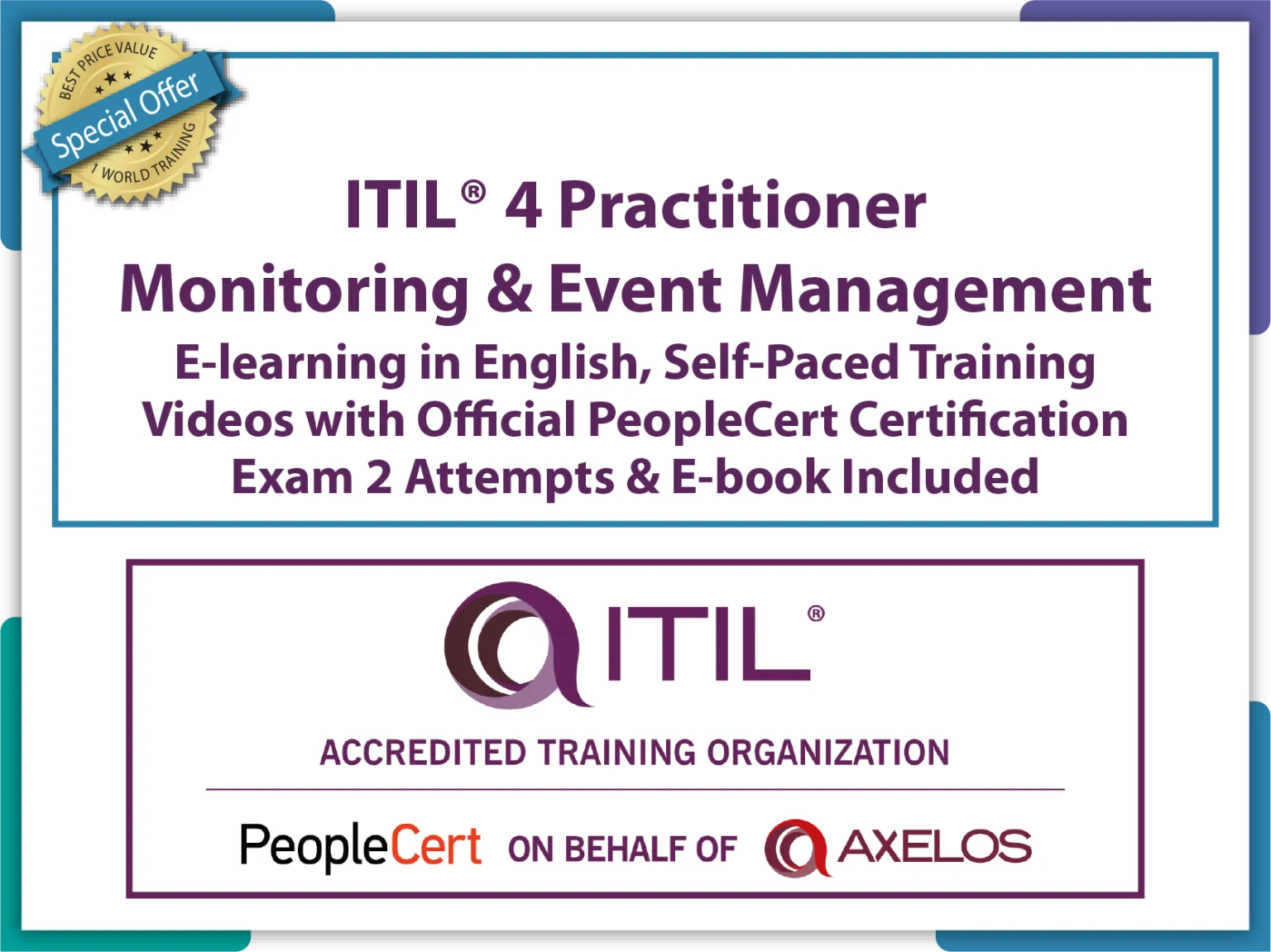 Itil® 4 Practitioner Monitoring And Event Management E Learning By Peoplecert In English Self